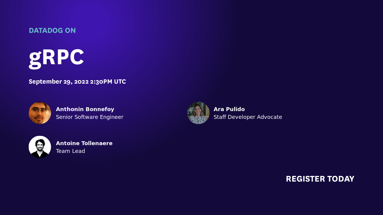 Datadog on gRPC | Datadog on...