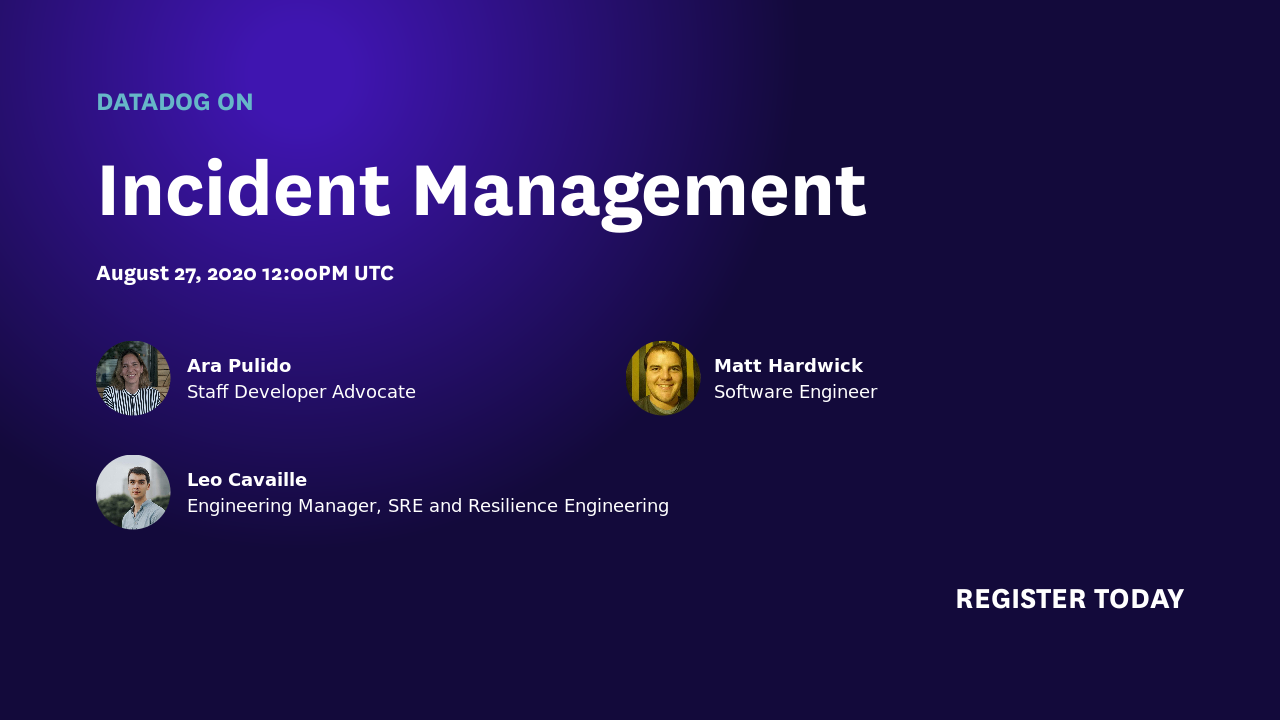 Datadog on Incident Management | Datadog on...